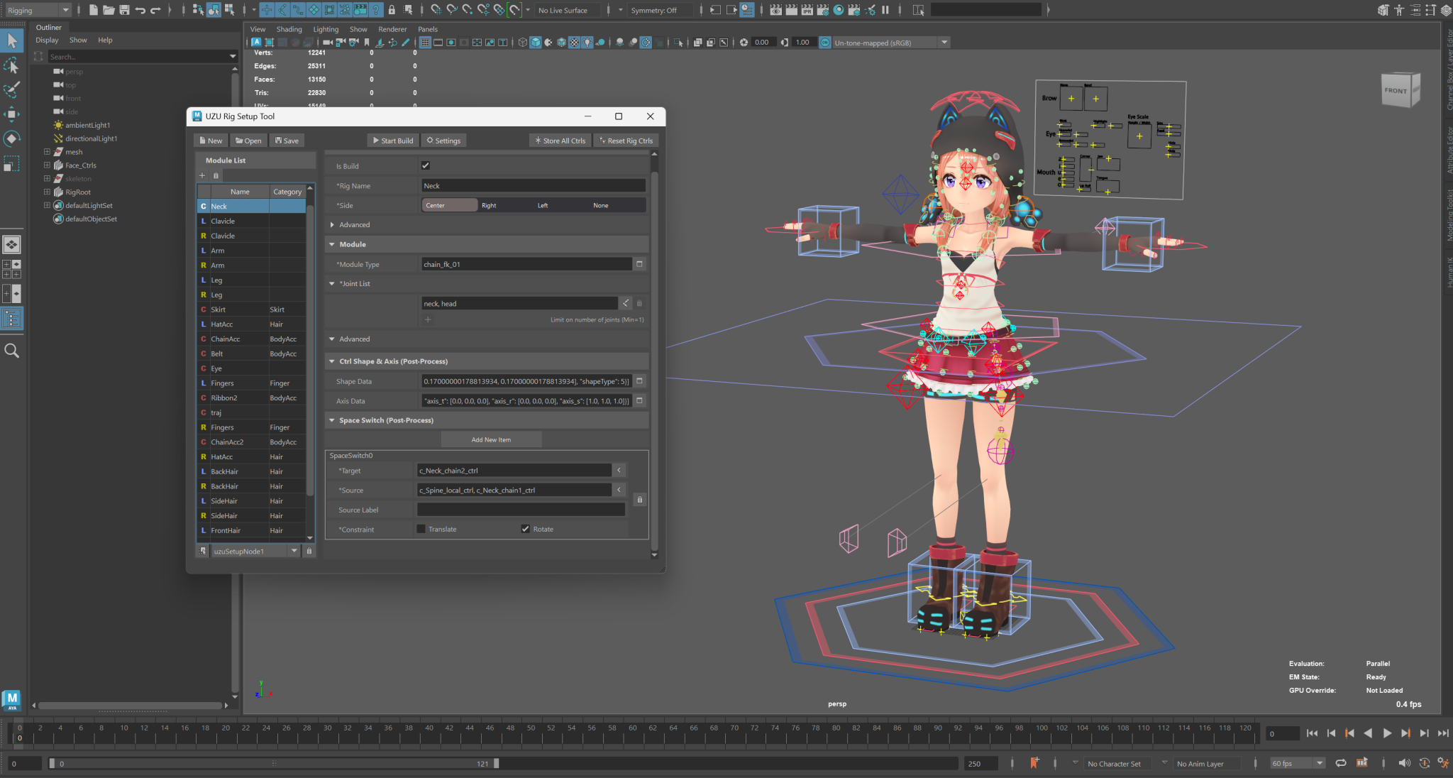UZURIG2 Rigging Plugin for Maya – UZU