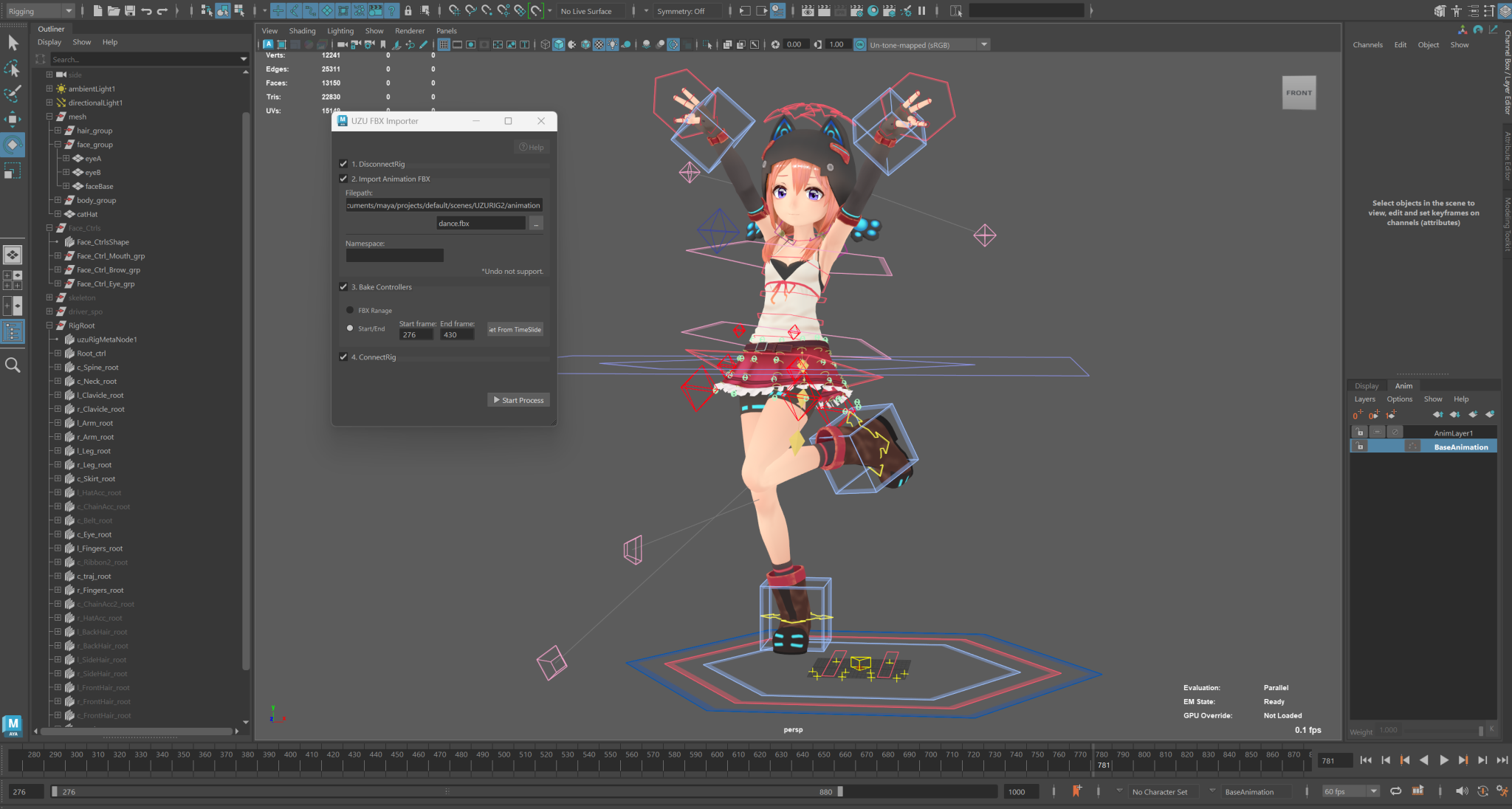 UZURIG2 Rigging Plugin for Maya – UZU